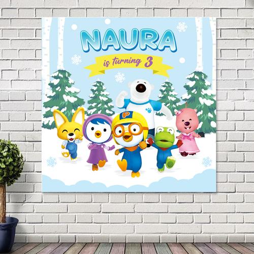 Jual Pororo Snow Ice - Banner Flexi Birthday / Spanduk Backdrop Ulang ...