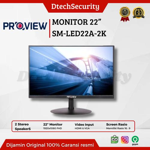 Jual MONITOR LED 22 INCH PROVIEW BUILT IN SPEAKER HDMI-VGA BEST PRODUCT ...