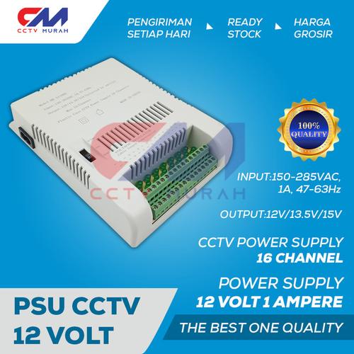 Jual Power Supply CCTV 12V 4Ch , 8Ch , 16Ch Kapasitas Murni - 12v 4Ch ...