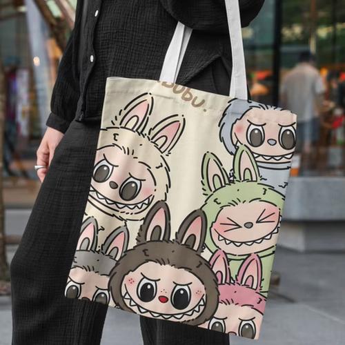 Jual Tas Labubu Tas Tote Bag Labubu Canvas Bag 35x40CM Lisa Same Labubu ...