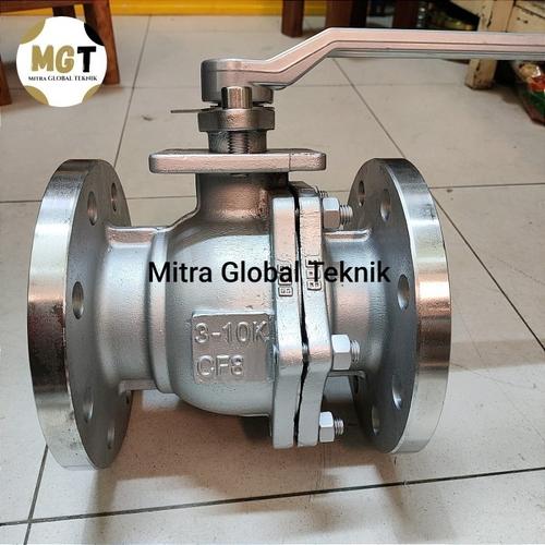 Jual Ball Valve Stainless SS304 JIS 10K 3" Inch / Stop Kran DN80 ...