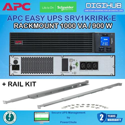 Jual APC Easy UPS On-Line SRV1KRIRK-E 1000VA/900W Rackmount 2U With ...