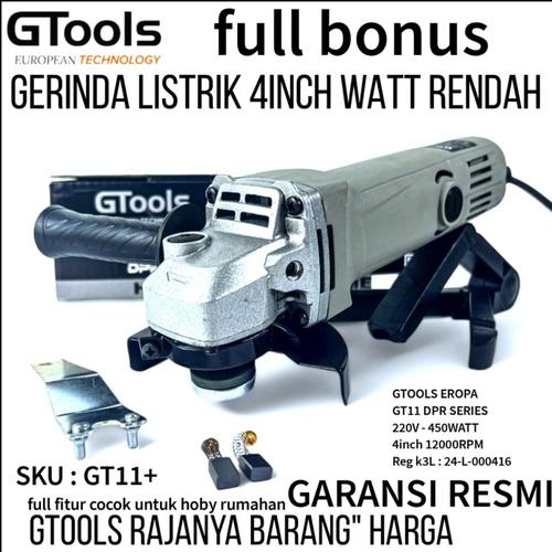 Promo MESIN GERINDA LISTRIK 4 INCH GTOOLS GT11+ ANGLE GRINDER MULTIFUNCTION GURINDA GRINDA ...