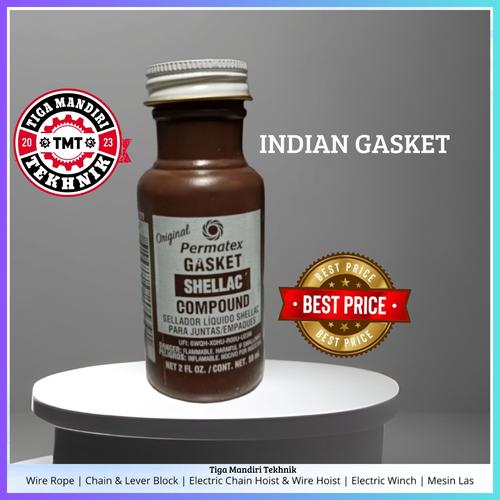 Jual Permatex Indian Gasket Shellac Compound / Lem Indian Gasket ...