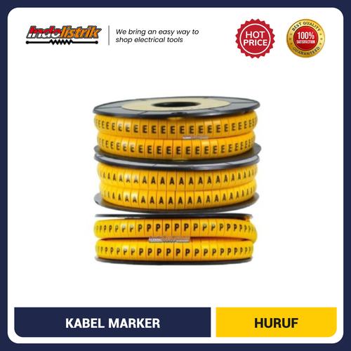 Promo Kabel Marker Huruf A - Huruf Z Label Marker Cable FM 1 Kuning ...