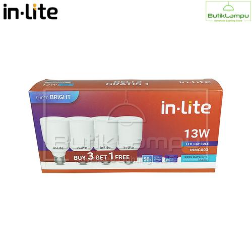 Jual Lampu LED Mini Capsule Inlite Multipack 13W 13 Watt Beli 3 Gratis ...