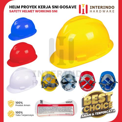 Jual Helm Proyek SNI V-Gard Warden Gosave Safety Helmet Kerja + Tali ...
