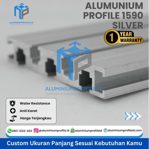 Promo ALUMINIUM PROFILE 1590 SILVER PANJANG 3 METER SANGAT MURAH DAN ...