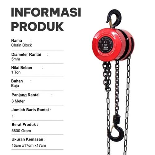 Jual Alat katrol terbaru Rantai Baja Berkualitas Tinggi CHAIN BLOCK ...