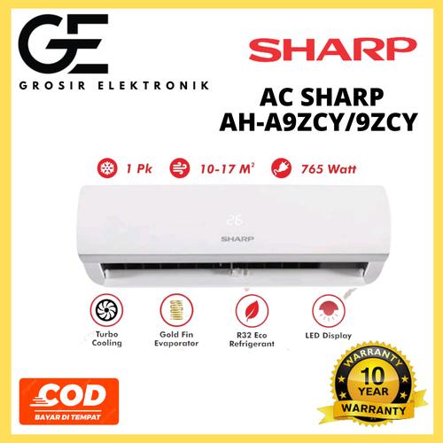 Jual AC SHARP AH-A9ZCYN 1 PK AC SPLIT SHARP AHA 9ZCYN 9 ZCYN LOW WATT ...