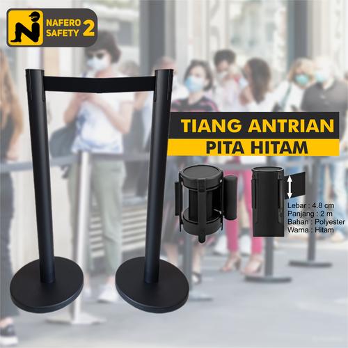 Jual Tiang Antrian Standing Barrier Railing Stand Pembatas Antrian ...