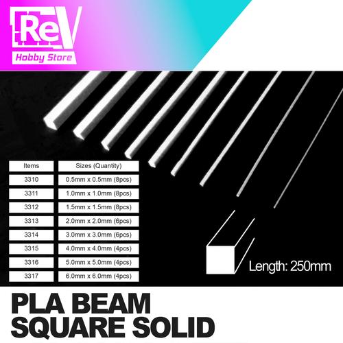 Jual PLA BEAM SOLID PLAPLATE HALF ROUND RECTANGULAR SQUARE SCRATCH ...
