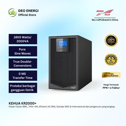 Jual UPS Kehua KR2000+ plus 2000VA 2KVA online true sine waves 1800 ...