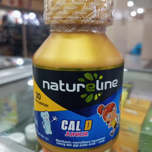 Jual NATURELINE CAL D JUNIOR isi 30 calsium plus vitamin D3 tablet ...