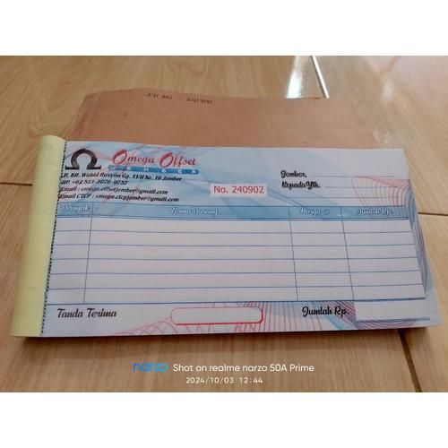 Jual Cetak Nota 1 Rim / Custom Request NCR Folio - Kab. Jember ...