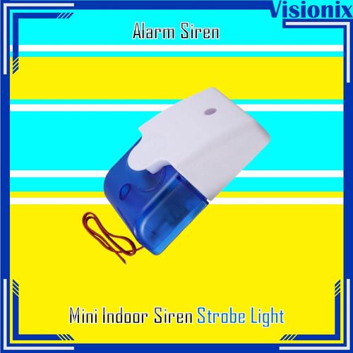 Jual Indoor Siren Strobe Alarm Mini Sirine Strobe Light Blue - Jakarta ...