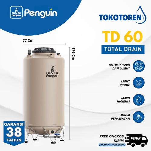 Jual TANGKI AIR MEREK PENGUIN TD 60 (600 LITER) + KAKI GARANSI RESMI ...