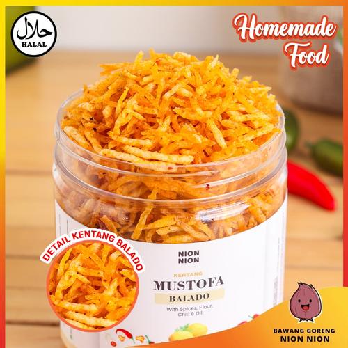 Promo Kentang Mustofa Balado 200 Gram Kering Kentang Mustofa Pedas Teri ...