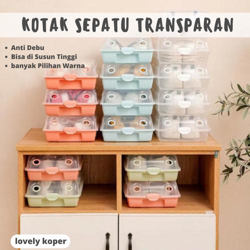 Jual Kotak Sepatu Shoe Box Plastik Transparan Box Sepatu Shoe Storage ...