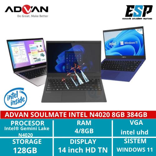 Promo ADVAN SOULMATE INTEL N4020 4GB 128GB WIN 11 - 128gb, 8 gb - Kab ...