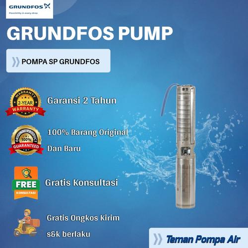 Jual Pompa Grundfos SP 5A-6, Pompa Submersible,Satelit DeepWell 3 Phase 0,55 Kw - pump+ctk - Kab ...
