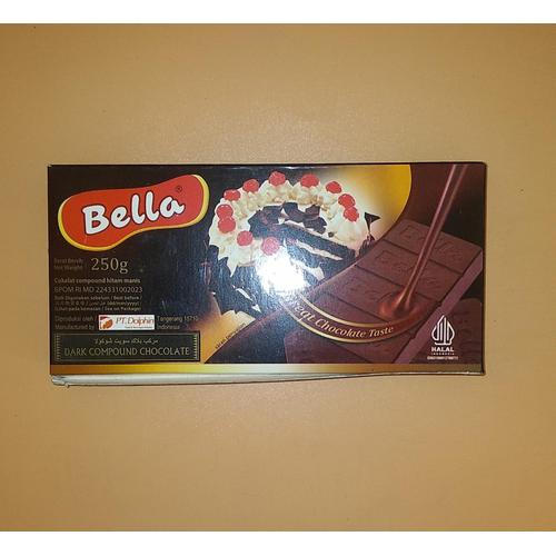 Jual BELLA COMPOUND DARK CHOCOLATE 250 GR (COKLAT BATANG) - Kota ...