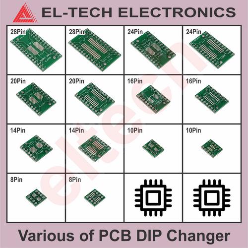 Jual PCB DIP to SMD SMT IC Adapter Changer Converter Konverter Konversi Board Kit Plate MSOP QFN ...