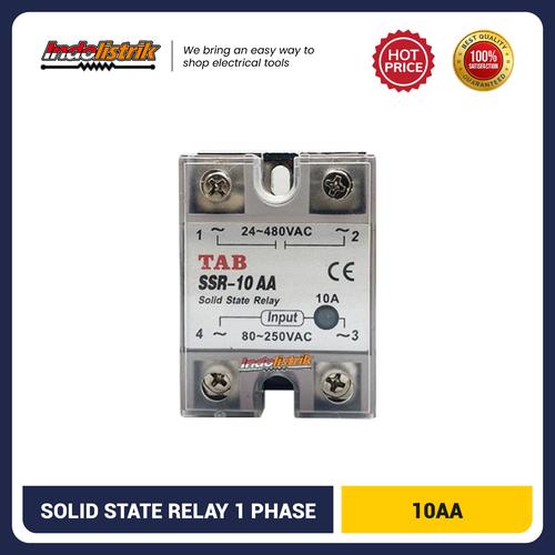 Promo Solid State Relay 1 Phase SSR-10AA 10A TAB - 1 Phase AC-AC 10 ...