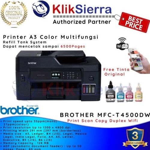 Jual HEI BROTHER MFC T4500DW A3 Printer Multifunction T4500 DW - MFC ...