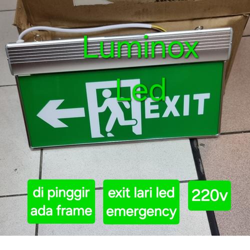 Jual emergency exit lamp led 220v acrylic lampu darurat exit keluar led ...