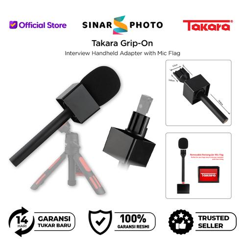 Jual Takara Grip-On Universal Interview Mic Handheld Handle Microphone ...