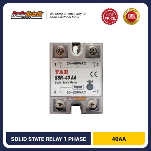 Promo Solid State Relay 1 Phase SSR-40AA TAB - 1 Phase AC-AC 40 Ampere ...