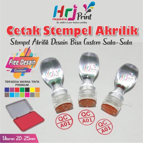 Jual Cetak Stempel Akrilik Ukuran Kecil QC Passed | Cetak Stempel ...