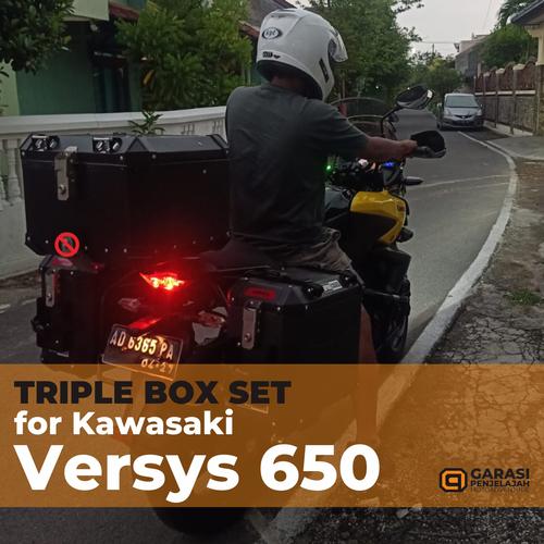 Jual Full Triple Box for Versys 650 - 40lt & 38lt + Fullbracket PNP ...