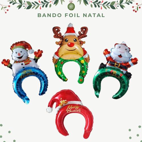 Jual Bando Foil Natal Santa Claus / Bando Foil Natal Rusa - Kota ...
