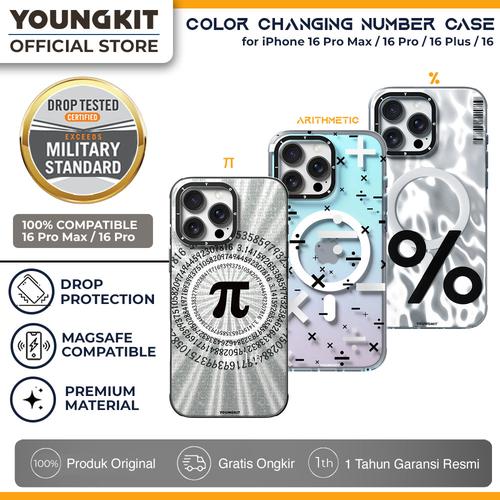 Jual Youngkit Case iPhone 16 Pro Max / 16 Pro - Color Changing Number ...
