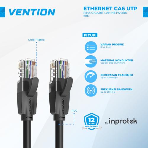 Promo Vention Kabel LAN Cat6 UTP Gigabit Ethernet RJ45 Dark Color ...