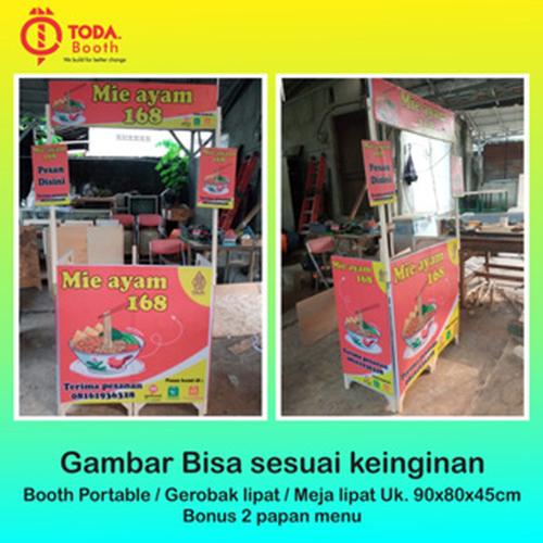 Jual Booth Portable Kayu / Booth Gambar / Gerobak Lipat / Bahan Kayu ...