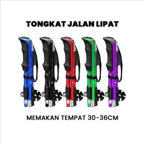 Jual Tracking Pole Adjustable Full Besi Tongkat Gunung Tracking Pole ...