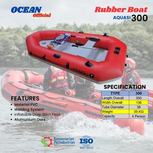 Jual Perahu Karet Rescue AQUASI BT300 Kapasitas 4 Orang Untuk di Air ...