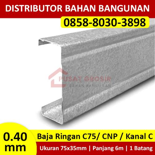 Jual Baja Ringan C75 Tebal 0.40mm Panjang 6 Meter CNP Kanal C Per ...