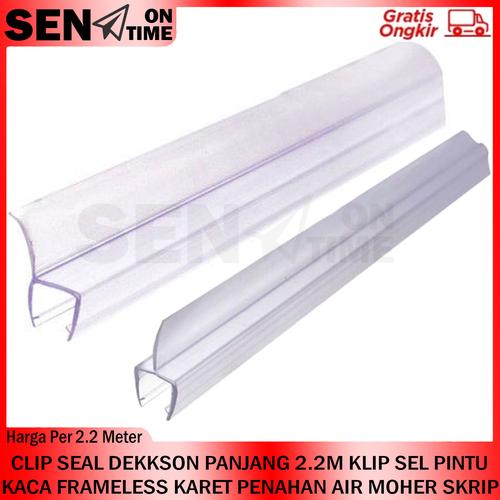 Jual Dekkson Cs Ss Bs 2.2m Clip Klip Seal Pintu Kaca Frameless Sel Sil ...