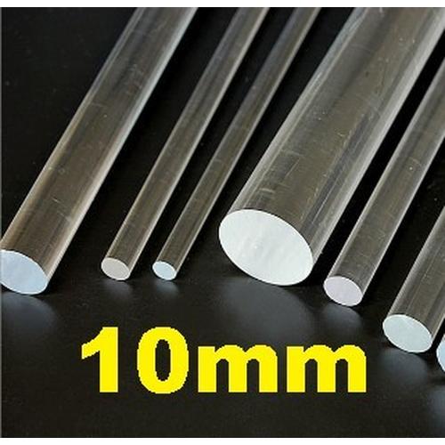 Jual Pipa solid Acrylic bening model silinder, dowel, rod diameter 10mm ...