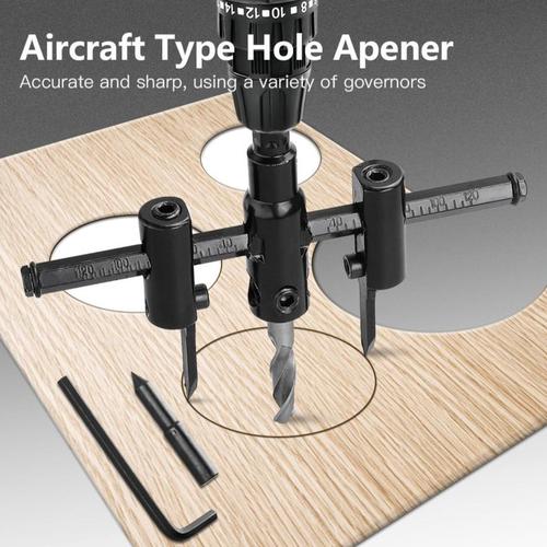 Jual Adjustable Circle Cutter 30-120 mm Hole Saw Mata Bor Kayu - Kota ...