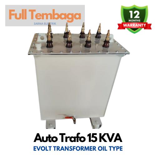 Jual Auto Trafo 15 KVA Oil Type Full Tembaga CU 3 Phase / 3 Fasa Travo ...