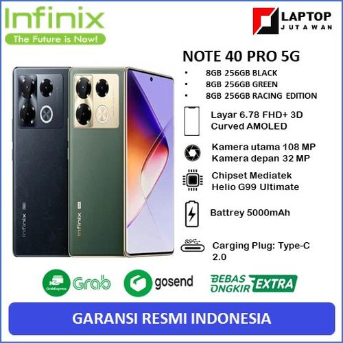 Jual Infinix NOTE 40 PRO 5G 8GB 256GB Garansi Resmi Indoneisa - BLACK - Jakarta Selatan - LAPTOP ...
