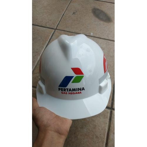 Jual Helm MSA Original V-Gard Halfbrim Custom Pertamina Gas Negara ...