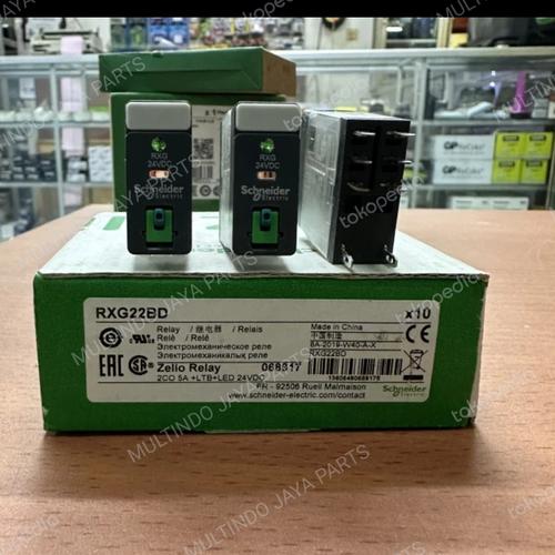 Jual SCHNEIDER RXG22BD RELAY 2CO 5A+LTB+LED 24VDC - Kota Bandung ...