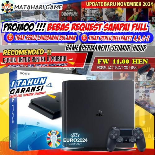 Jual PS4 Slim Permanent | PlayStation Sony SLIM 1TB - Bonus Full Game ...