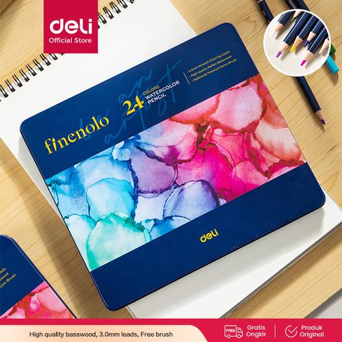 Jual Deli Finenolo Premium Watercolor Pencil/ Pensil Warna High Grade ...
